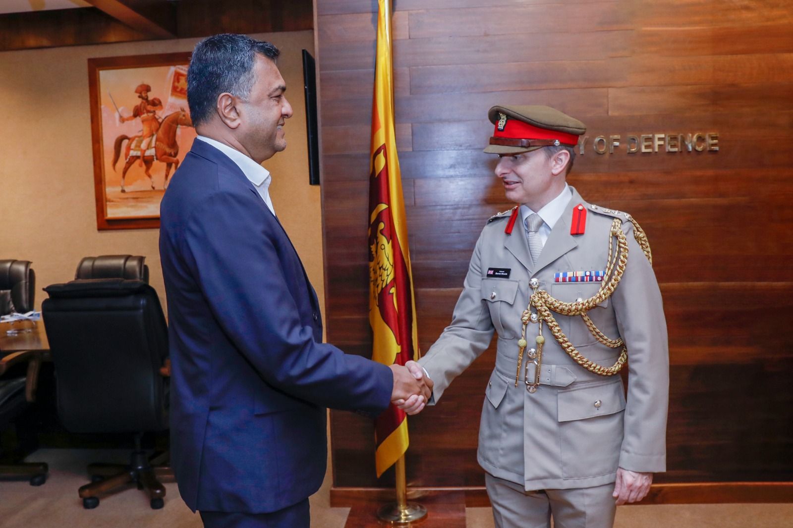 Newly Appointed UK Defence Attaché Meets Defence Secretary
